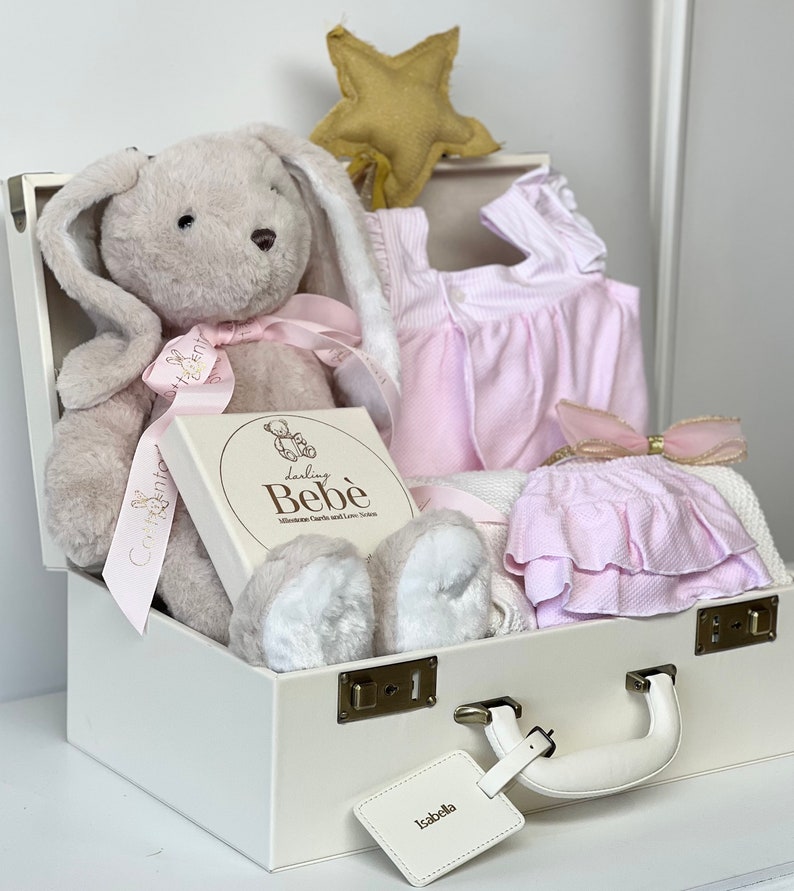 Pink Lady Baby Gift Set Keepsake Newborn Gift Set, Personalized Gift ...