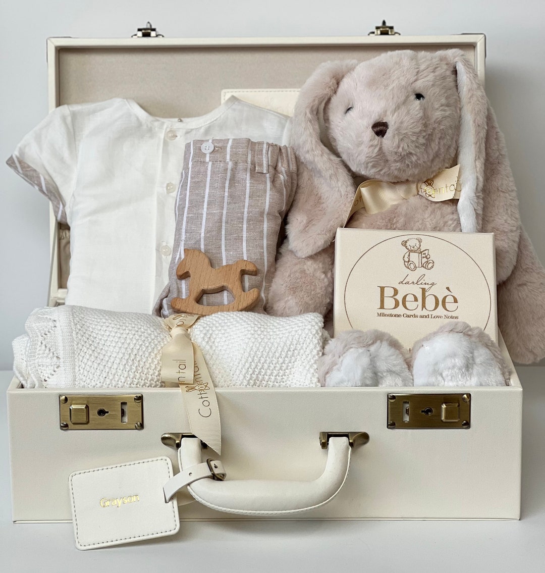 Bunny Banter Baby Gift Set Keepsake Newborn Gift Set, Personalized Gift ...