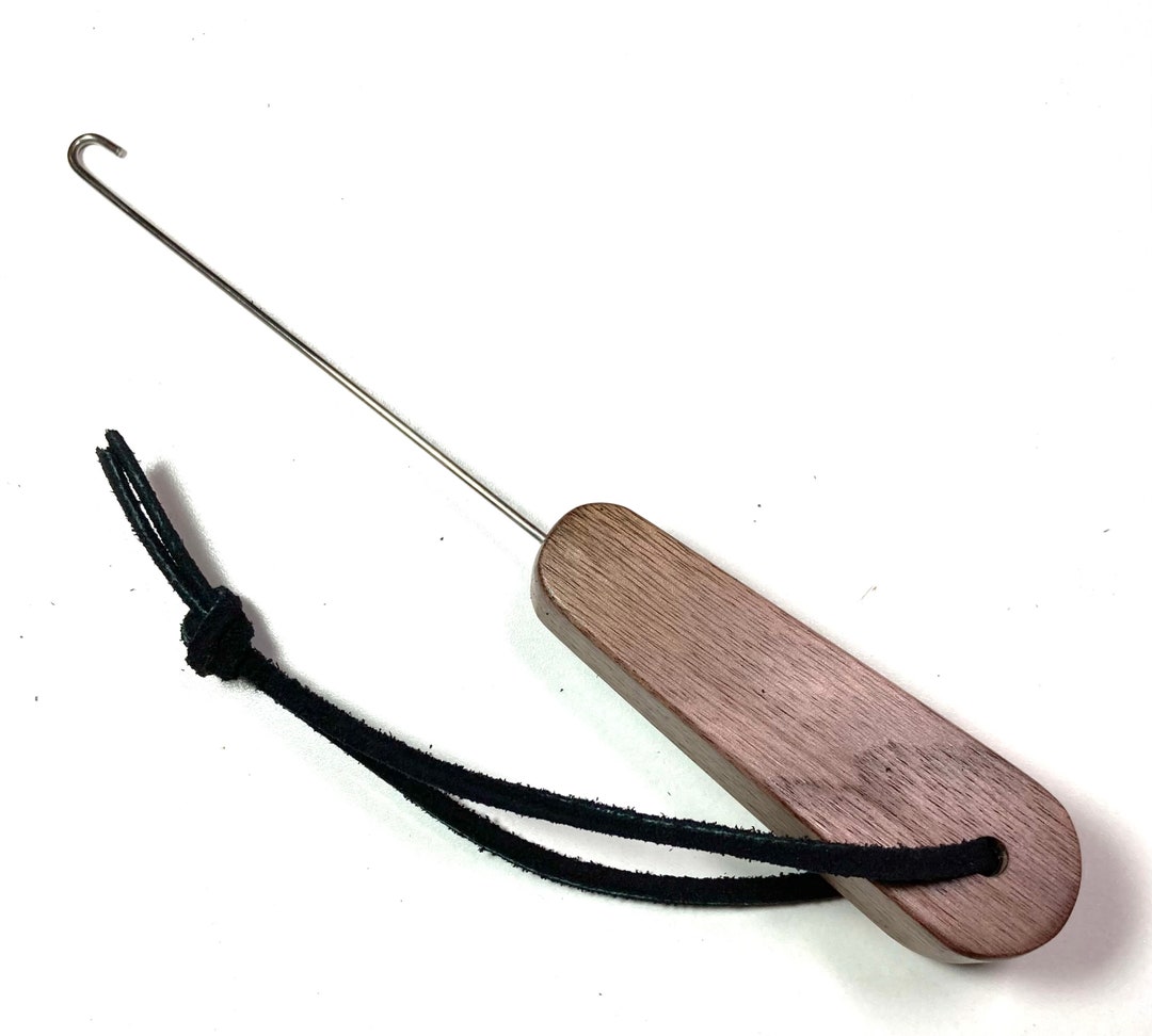 Orifice Hook black Walnut for Spinning Wheel - Etsy