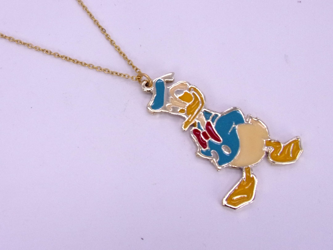 Donald Duck Necklace,1970s Donald Duck Disney Necklace,new Old Stock ...