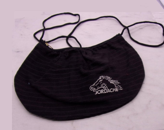 Jordache Kidney Shaped Purse 1982 Original,black Jordache Kidney Shaped ...