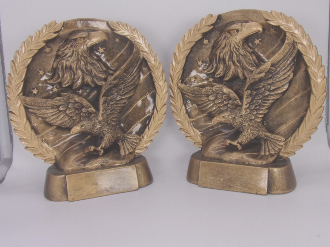 American Eagle Bookends,american Eagle in Flight Bookends,resin Eagle ...
