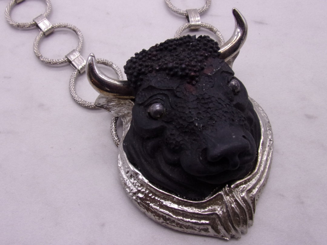 Razza Black Bull Belt, Rare Luca Razza Black Bull Belt, 1970s New Old ...