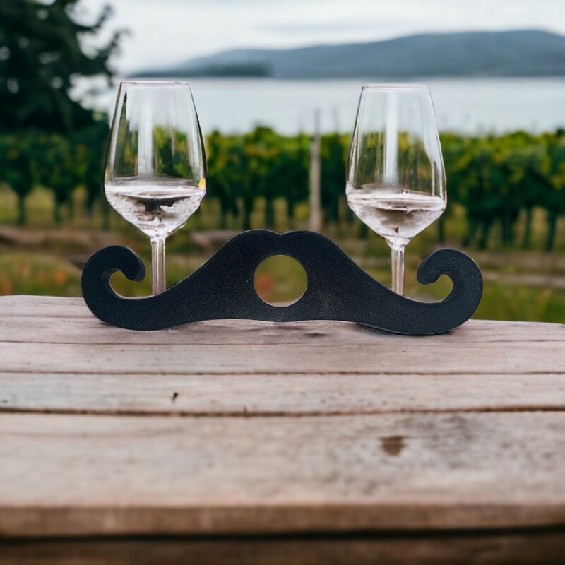 Mustache Wine Glass - Etsy