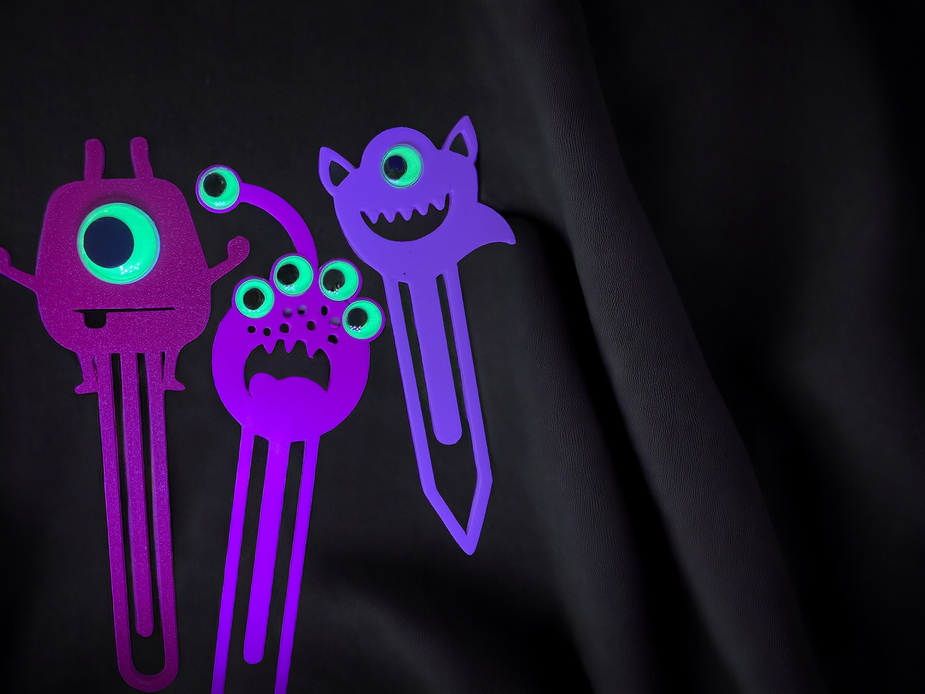 Love Monster Bookmarks Quirky 3D Printed Valentines Gifts With Glow in ...