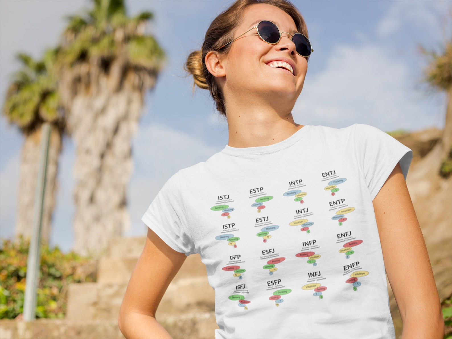 MBTI Cognitive Functions Chart T-shirt Meyers Briggs 16 Personality ...