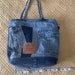 Multi-fabric Denim Tote Bag - Etsy