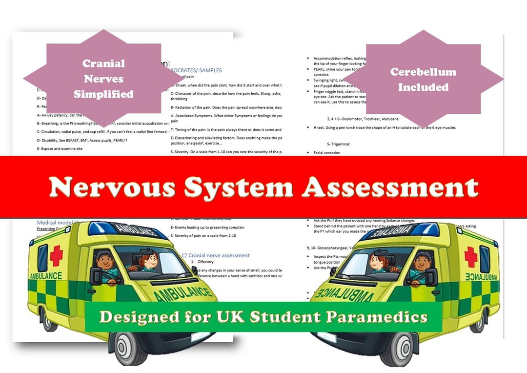 OSCE Nervous System Assessment- UK Student Paramedic- All the ...