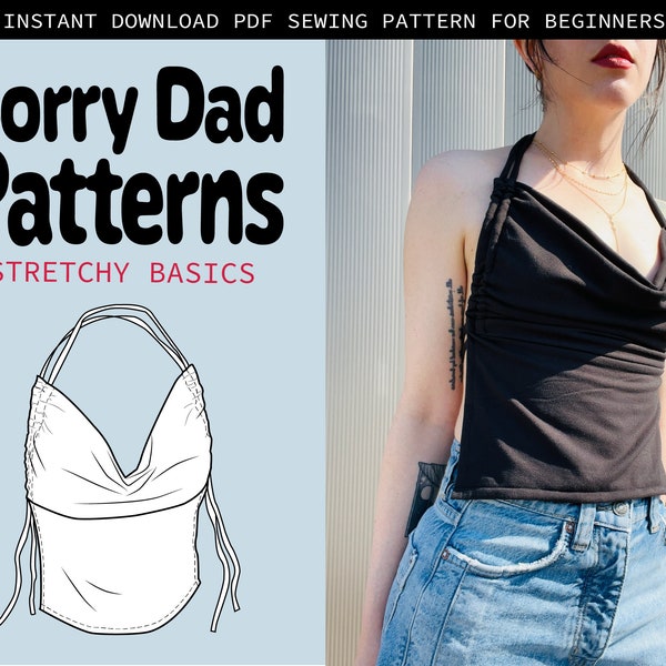 Y2k Tank Top Sewing Pattern - Etsy