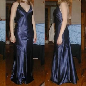 Vintage Vogue 7365 Cocktail Halter Bias Cut Backless Dress Downloadable ...