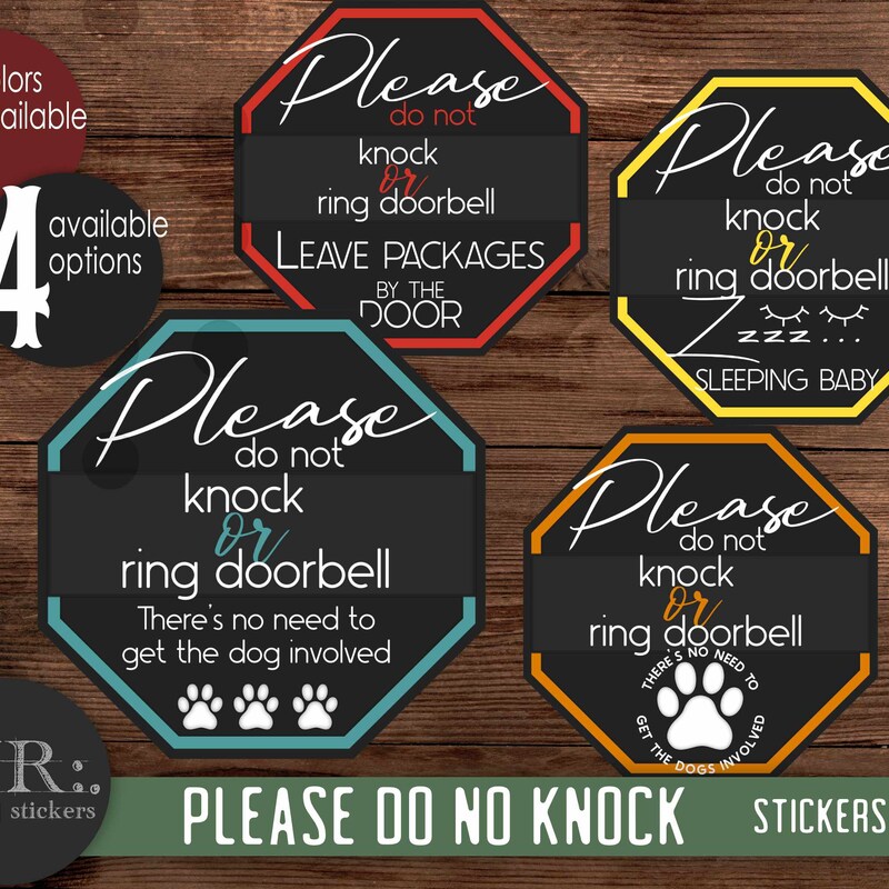 Do Not Knock Sign - Etsy