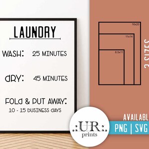 Laundry Room Sign 3pc Print Set I / Laundry Printable / Laundry Care ...