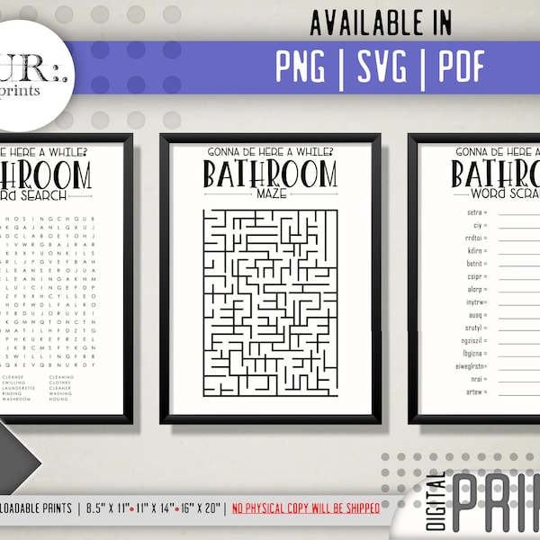 Bathroom Printable - Etsy