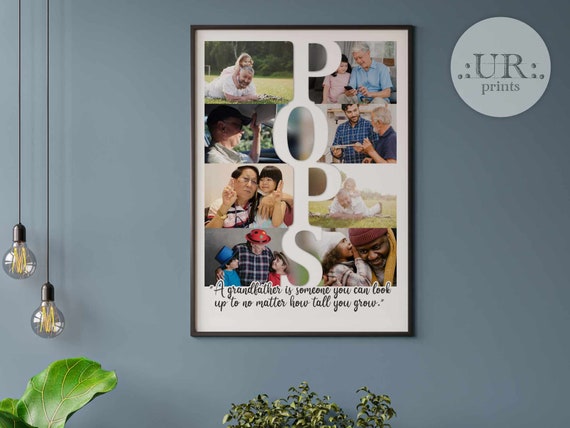Pops Photo Collage Custom Photo Collage Customized | Etsy