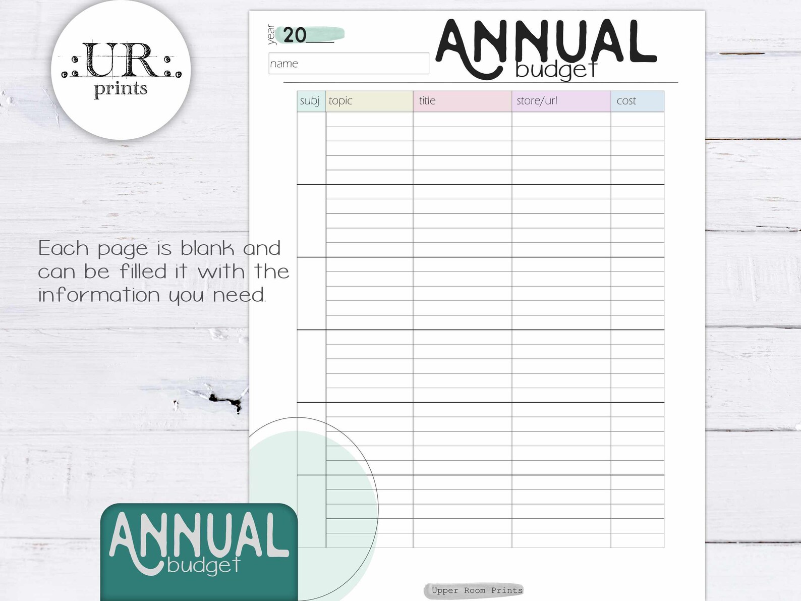 Undated Printable Homeschool Planner Printable Planner - Etsy