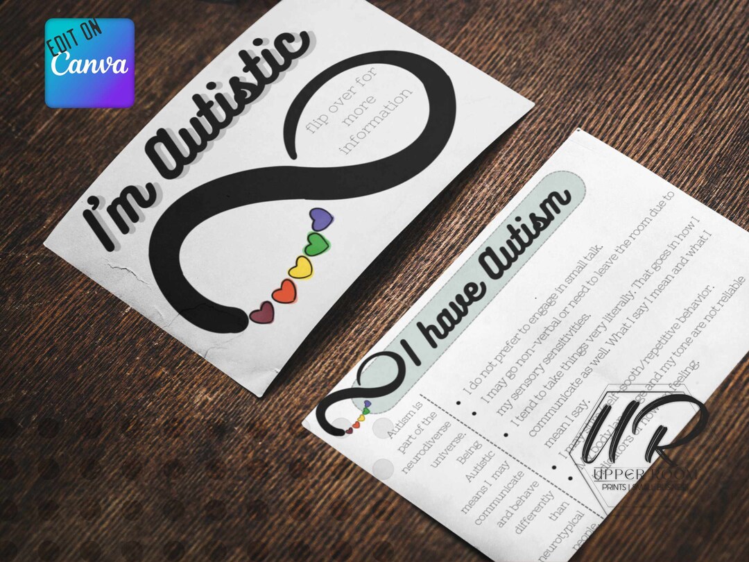 Autism Card III, Autism Emergency Card, Autism Medical Card, Autism ...