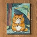 Mr Grumps and the Summer Shower Print Mister Grumps Grumpy Cat Hand ...