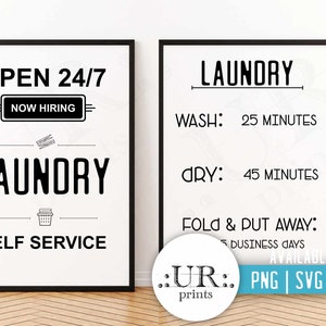 Laundry Room Sign 3pc Print Set I / Laundry Printable / Laundry Care ...