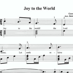 Joy to the World Easy Piano, Beginner Christmas Piano, Joy to the World ...
