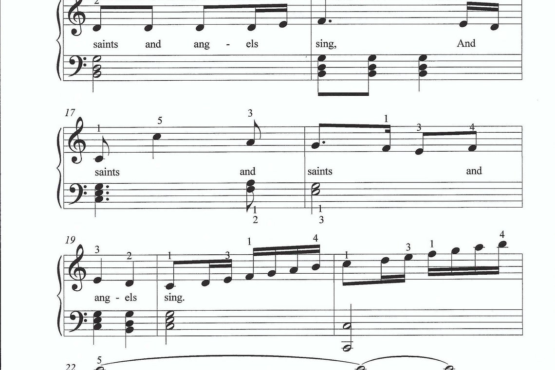 Joy to the World Easy Piano, Beginner Christmas Piano, Joy to the World ...