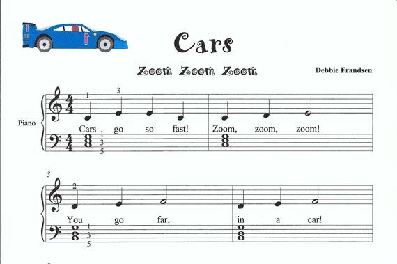 Easy Piano Easy Chords Fun Piano Easy Piano Sheet Music - Etsy