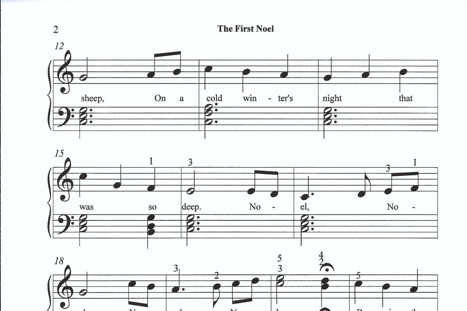 Joy to the World Easy Piano, Beginner Christmas Piano, Joy to the World ...