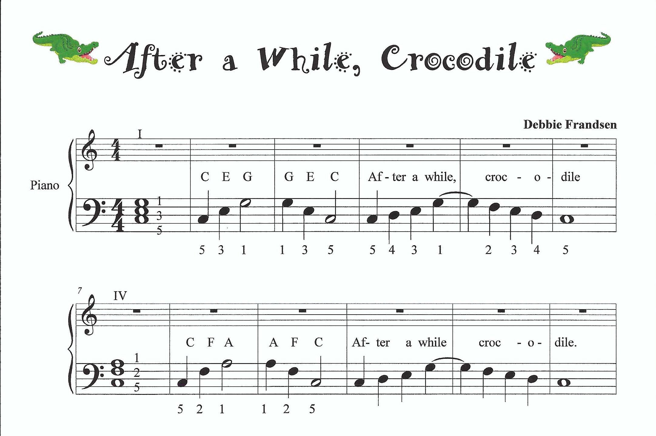 C Major Scale Easy Piano, Beginner Piano, Easy Piano Sheet Music, Easy ...