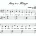 Away in a Manger Piano Sheet Music, Christmas Sheet Music, Piano, Let's ...