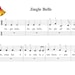 Jingle Bells Piano Sheet Music, Easy Piano, Beginner Piano, Sheet Music ...