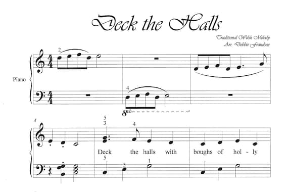 Deck The Halls Sheet Music Deck The Halls (SATB) Choral Clarity