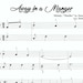 Away in a Manger Piano Sheet Music, Easy Piano Sheet Music, Beginner ...