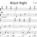 Silent Night Easy Piano, Beginner Christmas Piano, Silent Night Sheet ...