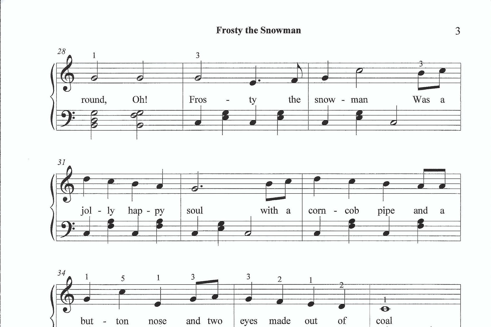 Do You Hear What I Hear Piano Sheet Music, Easy Piano Sheet Music ...