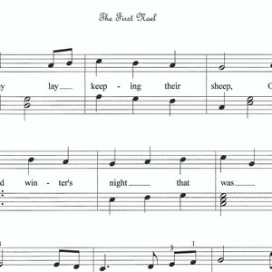 The First Noel – Easy Piano Sheet Music (2 Versions) | Beginner ...