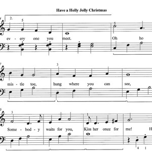 Have a Holly Jolly Christmas Easy Piano Solo Sheet Music | Beginner ...