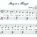 Away in a Manger Piano Sheet Music, Easy Piano Sheet Music, Beginner ...