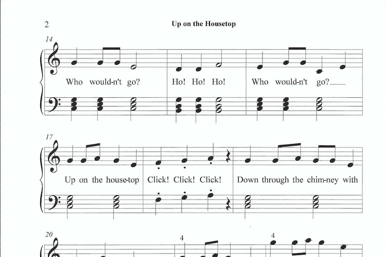 O Christmas Tree Piano Sheet Music, Beginner Piano Sheet Music, Easy ...