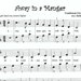 Away in a Manger Piano Sheet Music, Christmas Sheet Music, Piano, Let's ...