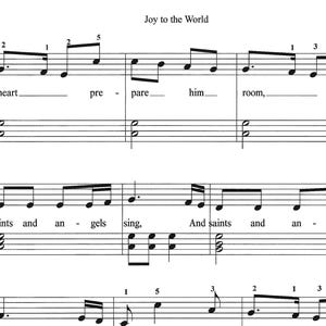 Joy to the World Easy Piano, Beginner Christmas Piano, Joy to the World ...
