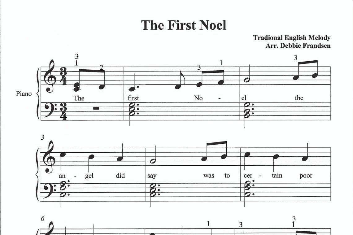 Joy to the World Easy Piano, Beginner Christmas Piano, Joy to the World ...