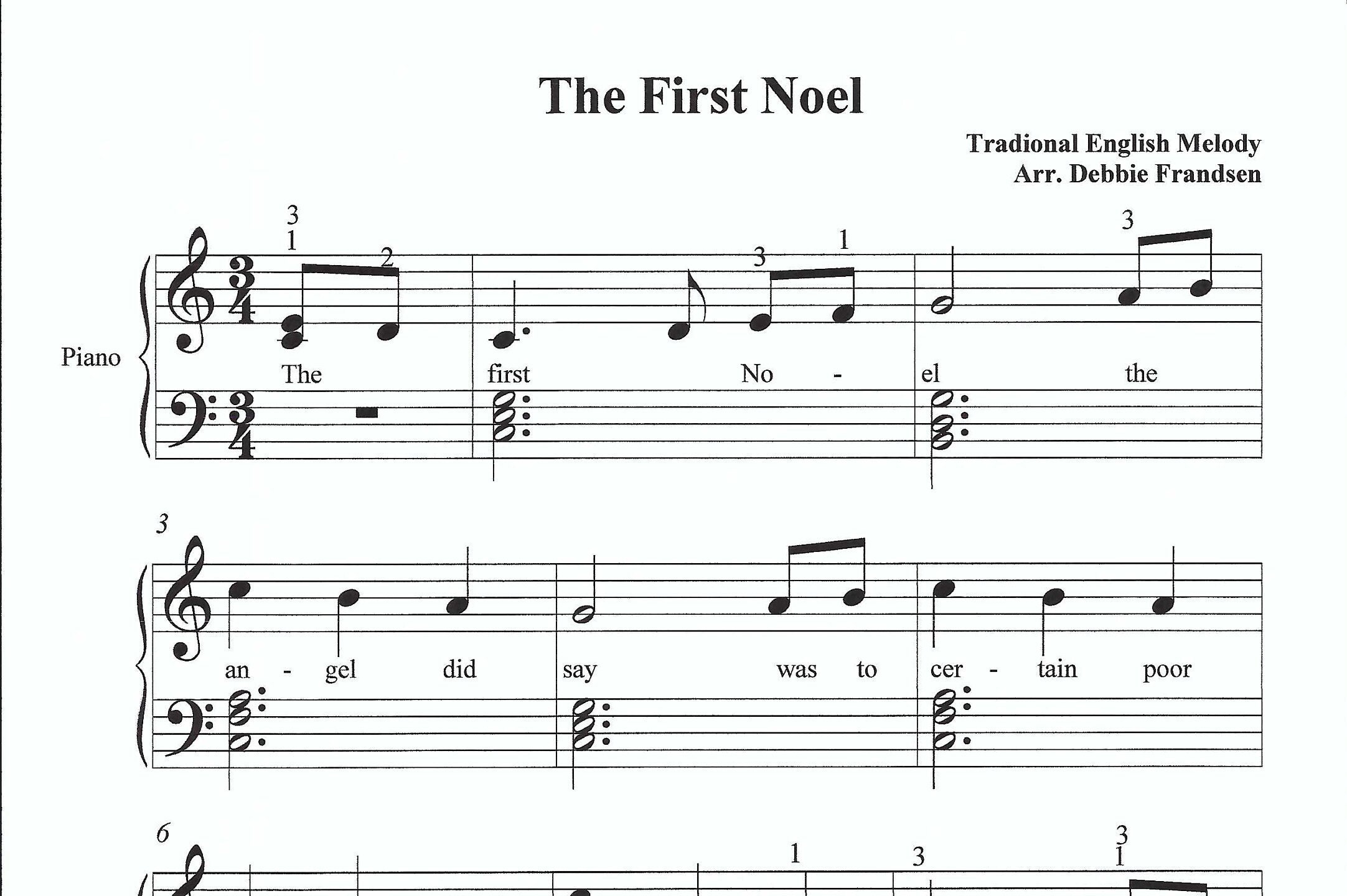 Joy to the World Easy Piano, Beginner Christmas Piano, Joy to the World ...