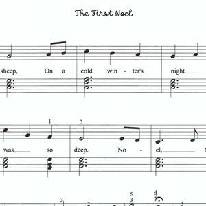 The First Noel Piano Sheet Music, Christmas Piano Sheet Music, Easy ...