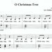 O Christmas Tree Piano Sheet Music, Beginner Piano Sheet Music, Easy ...