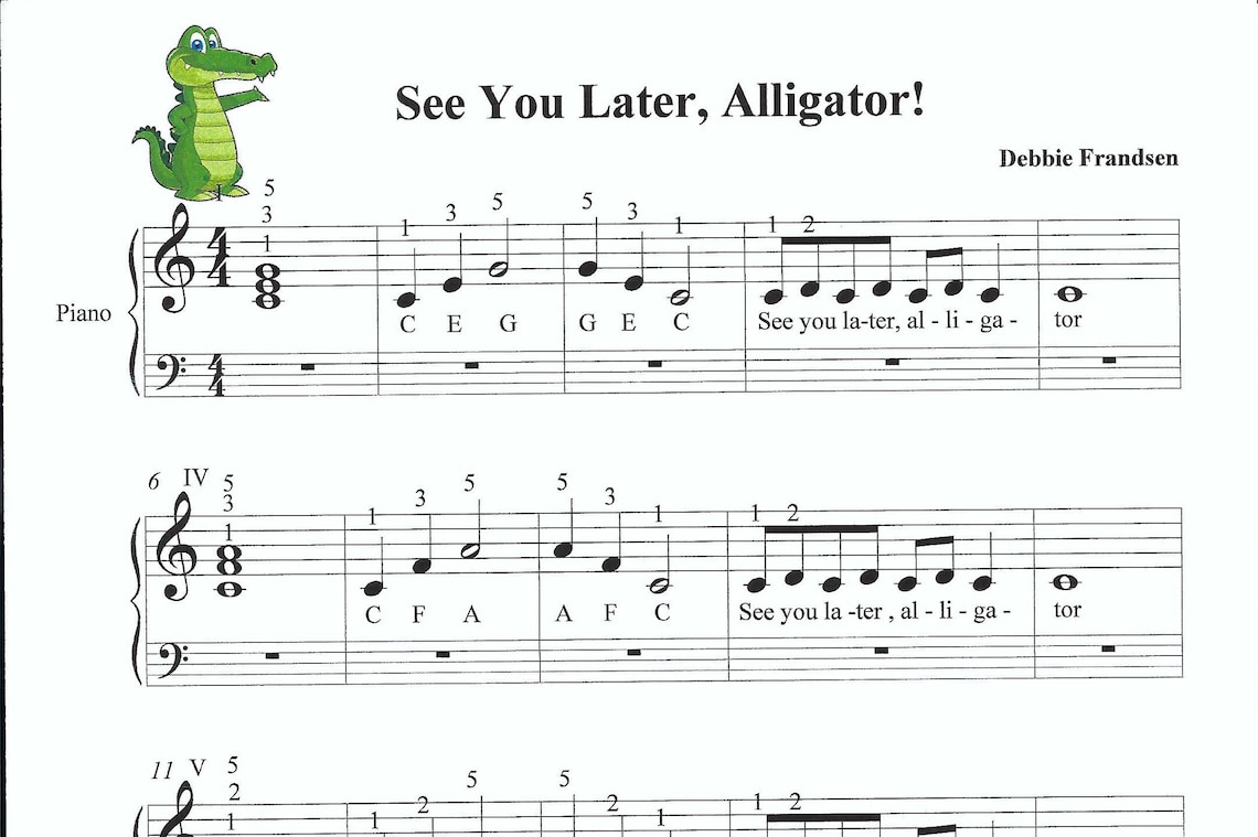 C Major Scale Easy Piano, Beginner Piano, Easy Piano Sheet Music, Easy ...