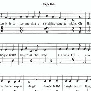 Jingle Bells Easy Piano, Beginner Christmas Piano, Jingle Bells Sheet ...