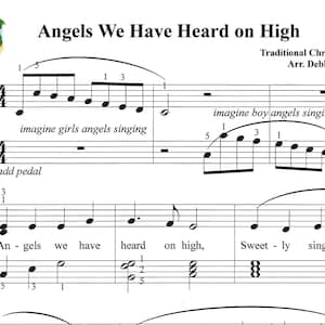Angels We Have Heard on High, Easy Christmas Piano Sheet Music - Etsy