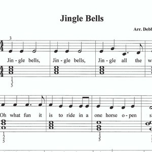 Jingle Bells Easy Piano, Beginner Christmas Piano, Jingle Bells Sheet ...