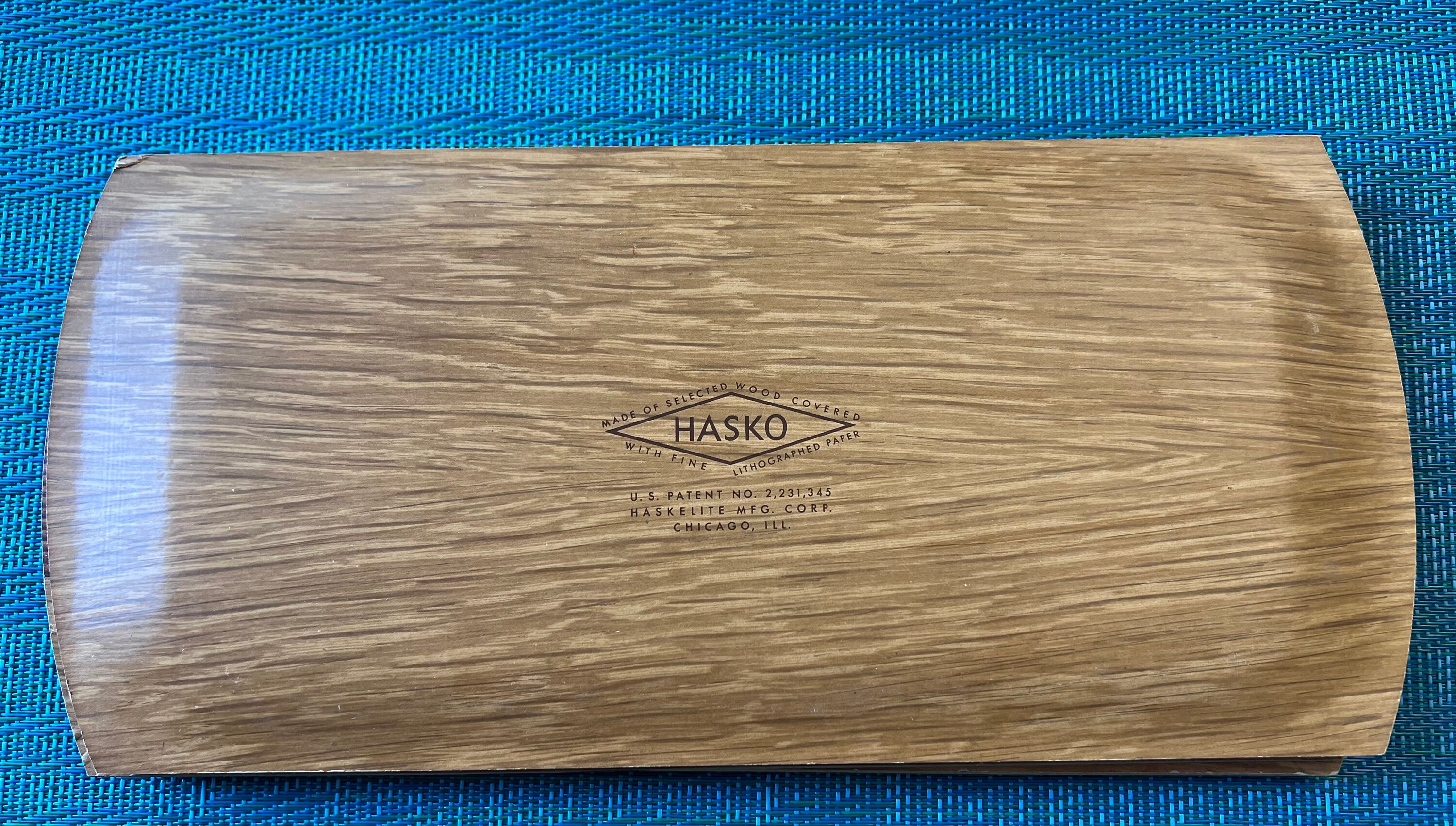 Vintage Hasko Trays-set 4- Floral Wood Covered With Lithographed Paper ...