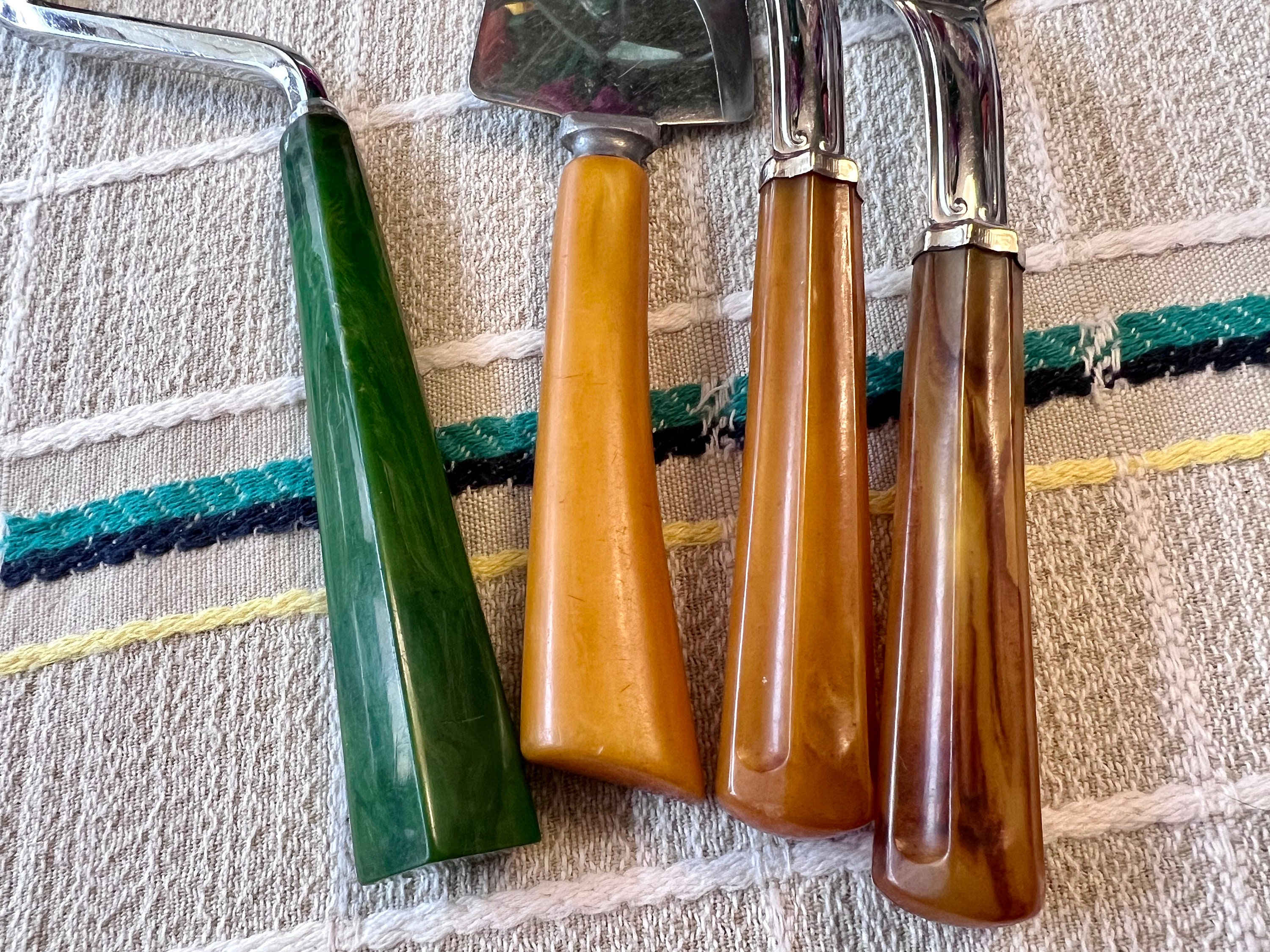 Vintage Bakelite Kitchen Tools (collection)- Salad, Cake, Pie Servers ...