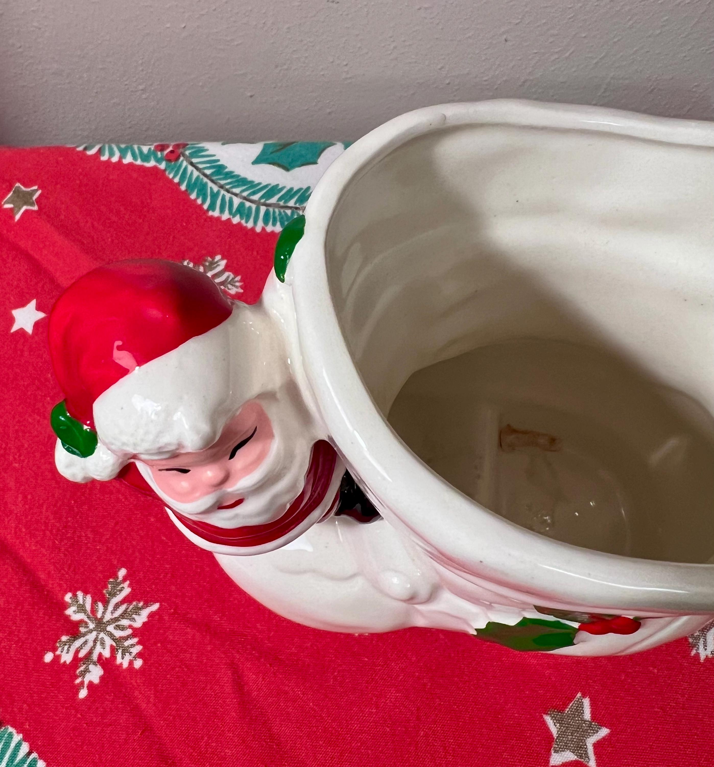 Vintage Ceramic Santa Boot Planter Inarco Japan - Etsy